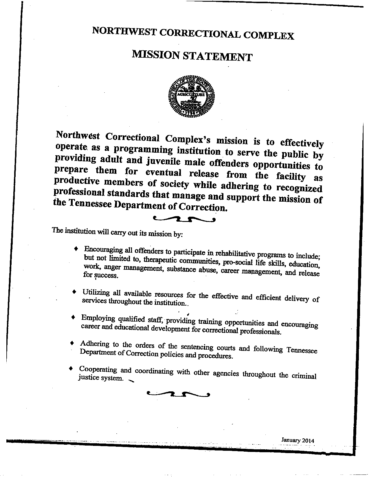 Inmate Appeals Punishment for Refusing to Participate in TDOC ...