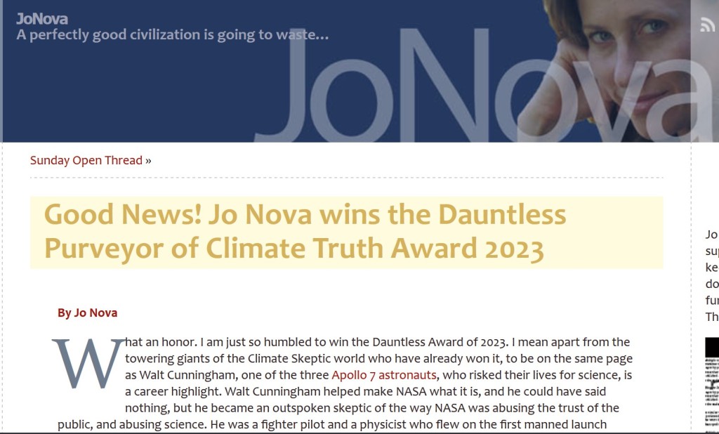 Australia’s Jo Nova Honoured at World Climate Conference in Florida ...