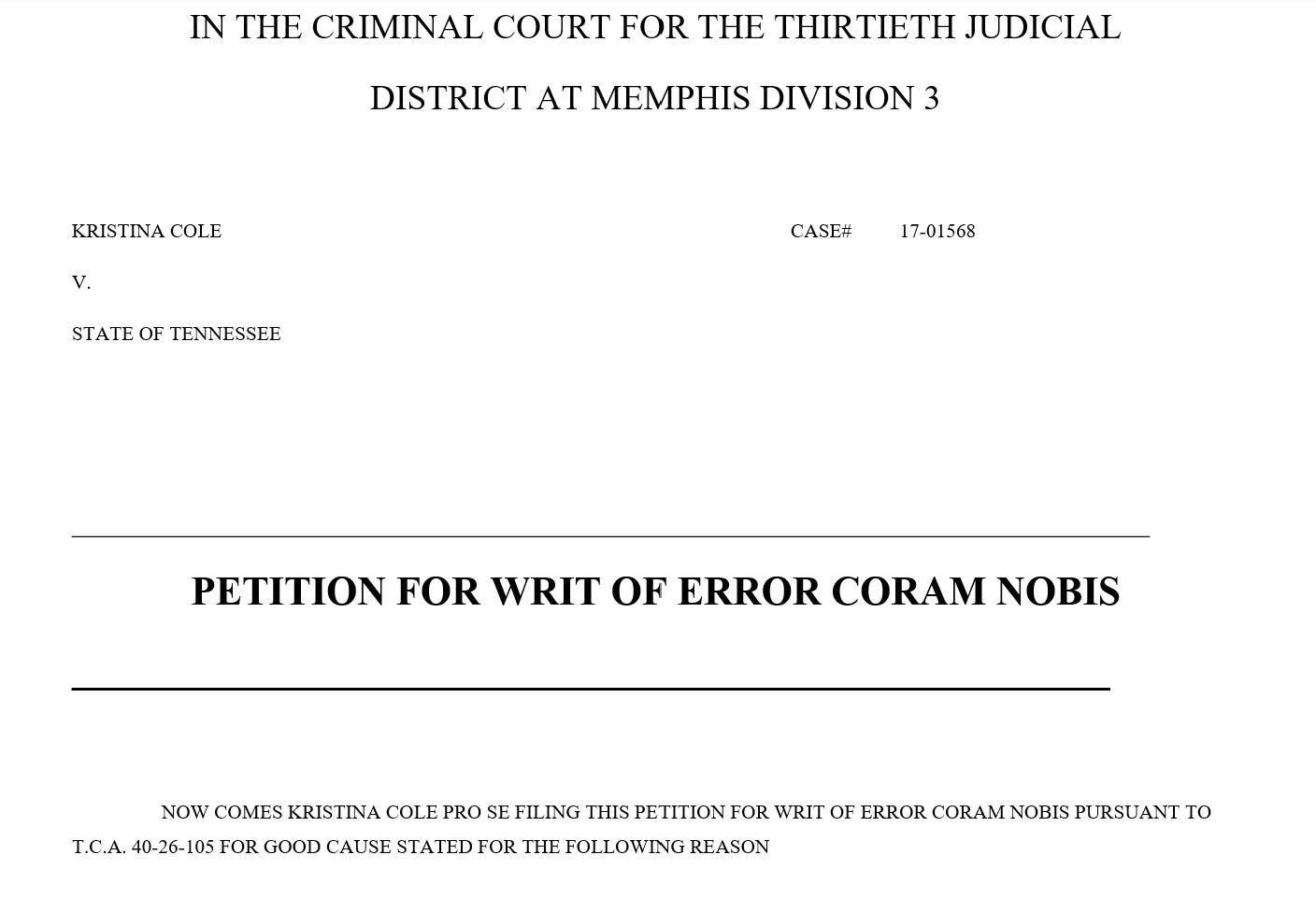 Court Denies Petitioner's Writ on Factual Error - The Post & Email