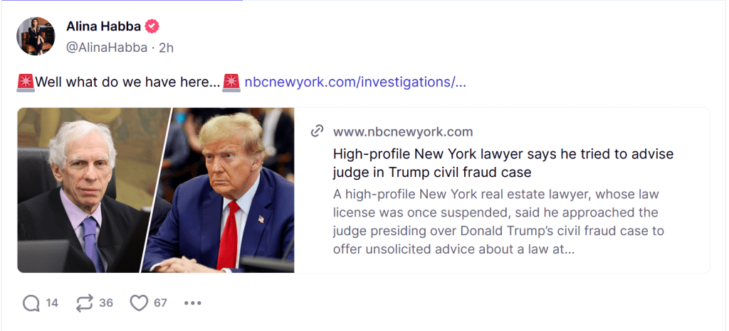 Did Engoron Violate Judicial Rules? - The Post & Email
